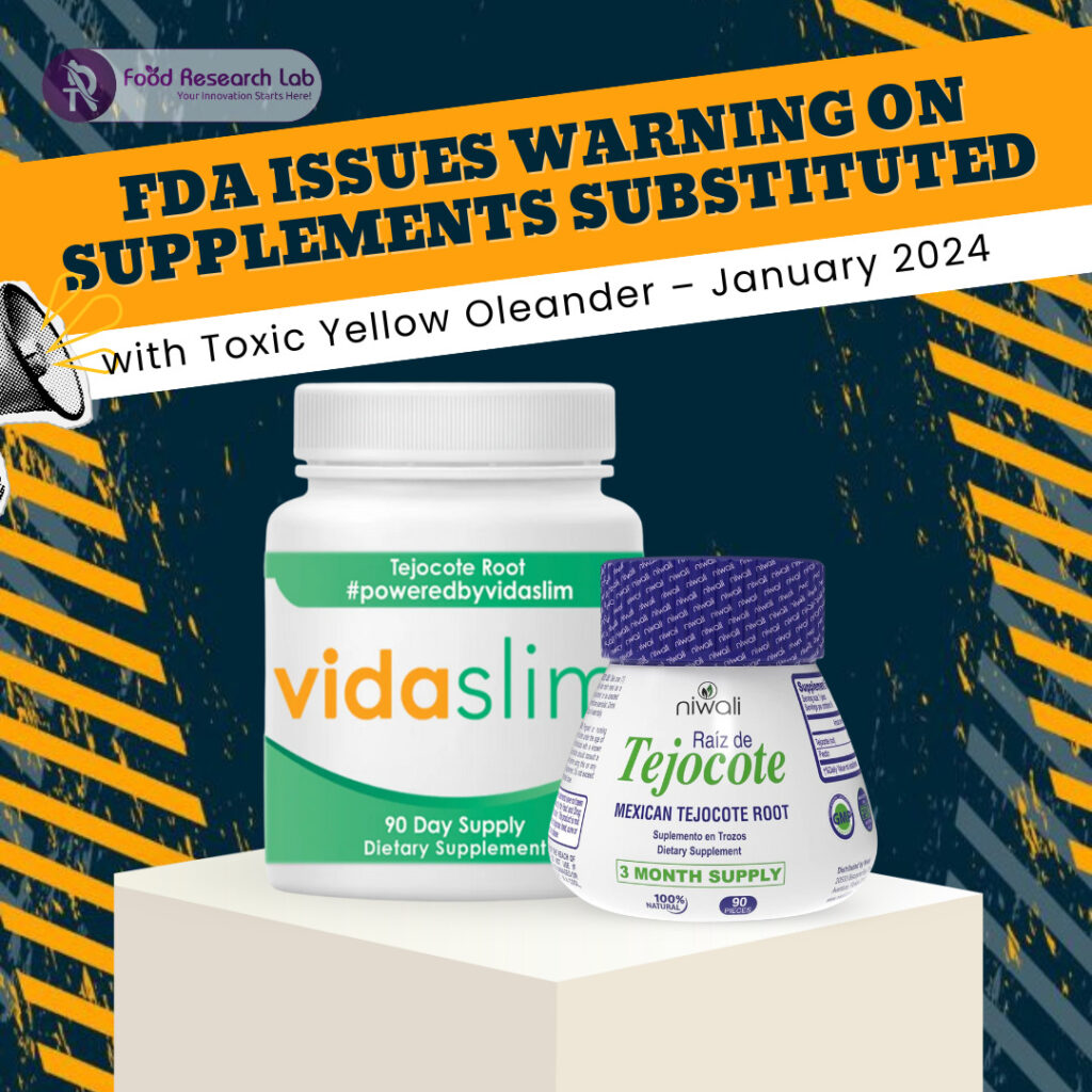 FDA Warning: Toxic Yellow Oleander Found in Supplements Marketed as ...